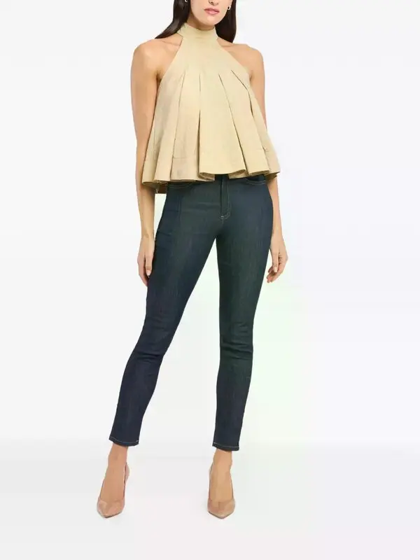 Cinq À Sept Jagger Halterneck Top - Neutrals