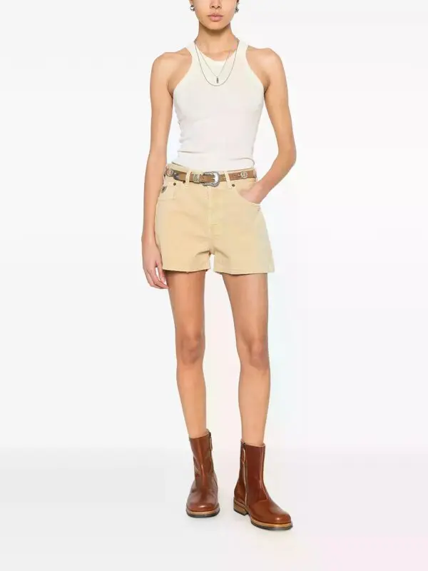 LOIS Embroidered Denim Shorts