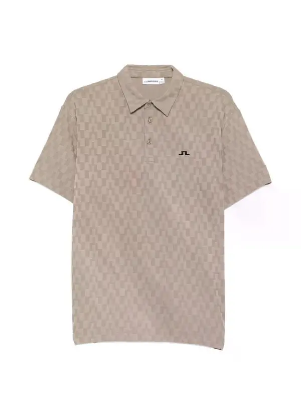 J. Lindeberg Kofe Checkered Short-sleeve Polo