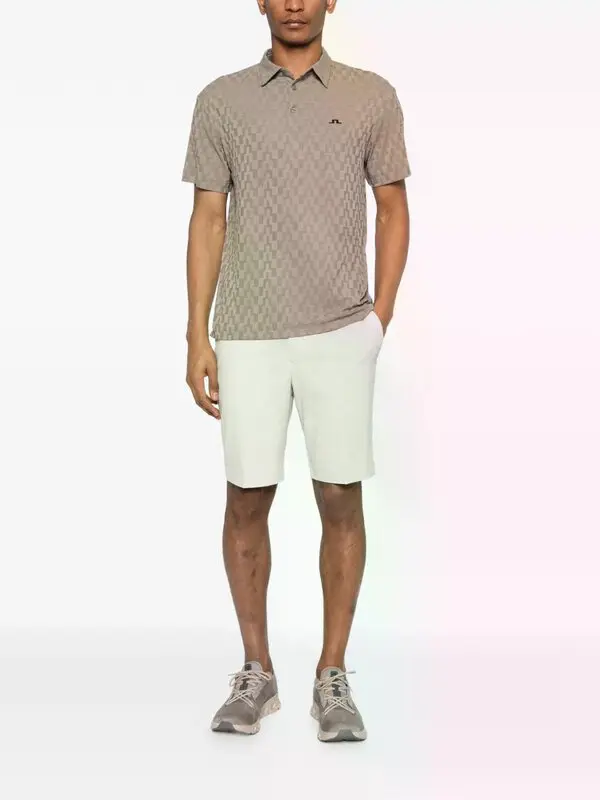 J. Lindeberg Kofe Checkered Short-sleeve Polo
