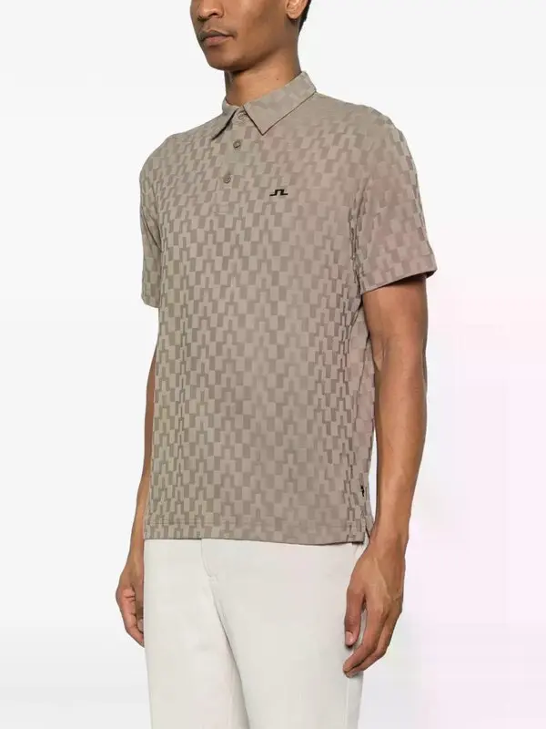 J. Lindeberg Kofe Checkered Short-sleeve Polo