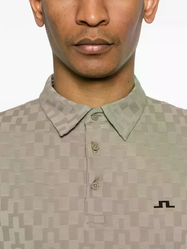J. Lindeberg Kofe Checkered Short-sleeve Polo