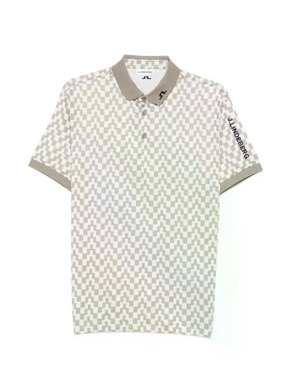 J. Lindeberg Tour Tech-print Polo - Neutrals