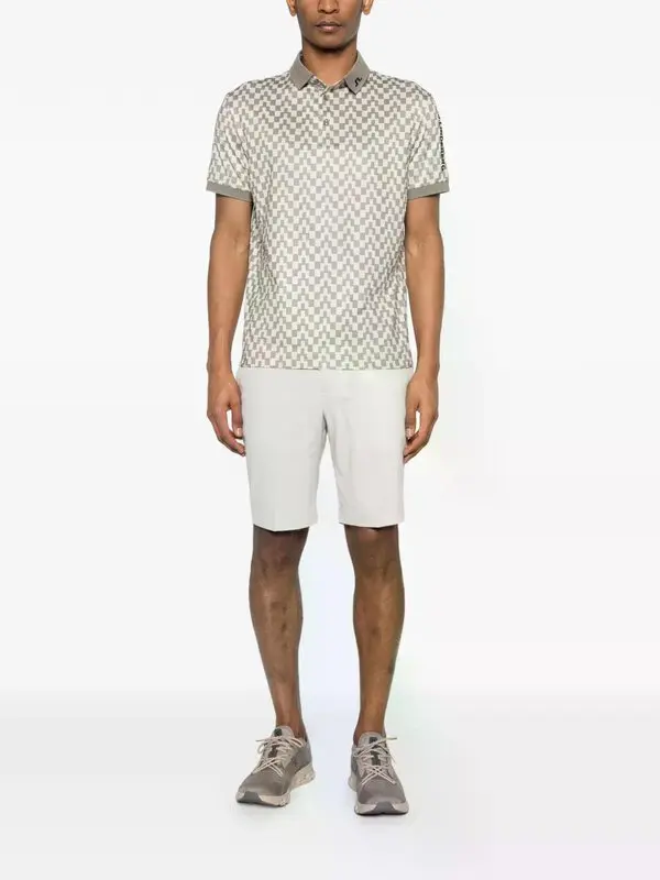 J. Lindeberg Tour Tech-print Polo - Neutrals