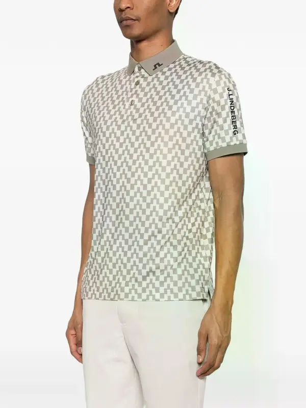 J. Lindeberg Tour Tech-print Polo - Neutrals
