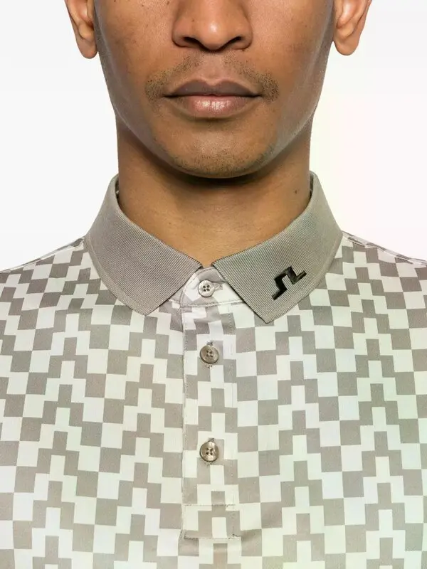 J. Lindeberg Tour Tech-print Polo - Neutrals