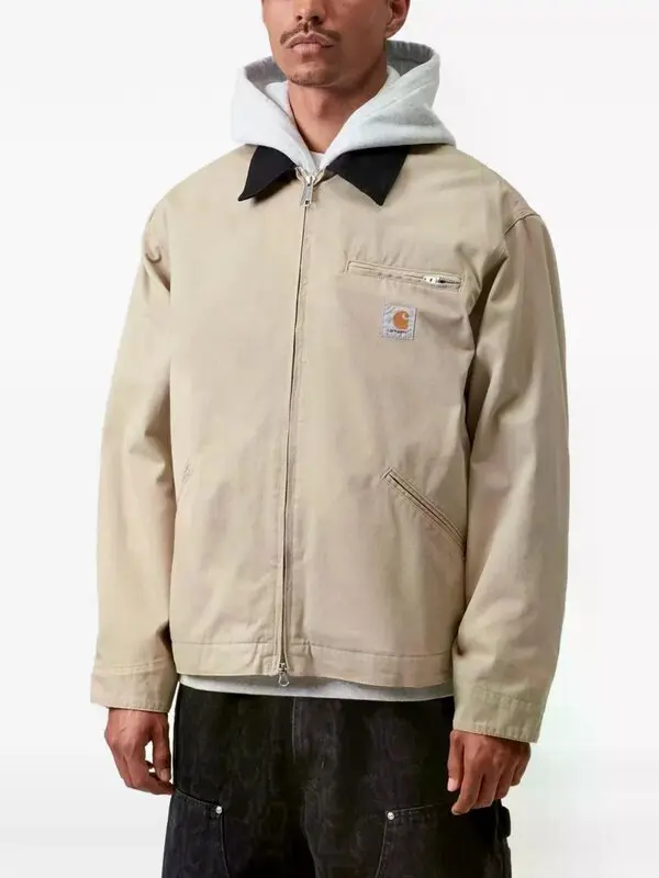 Carhartt Work In Progress Og Detroit Jacket With Contrast Collar - Neutrals