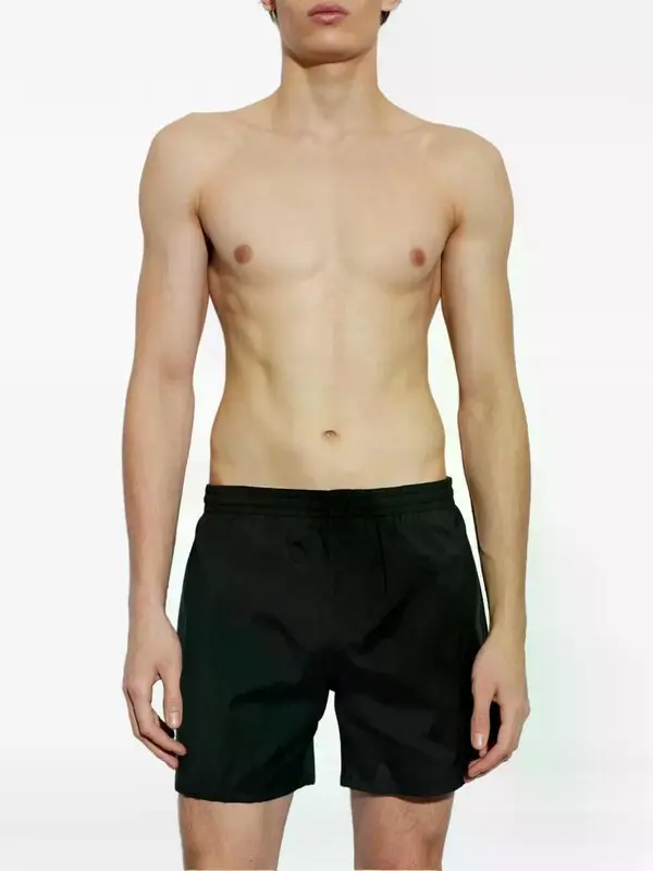 Balmain Logo Swim Shorts - Black