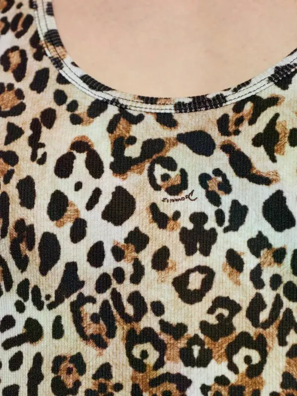 Dsquared2 Leopard Print Sleeveless Vest - Neutrals