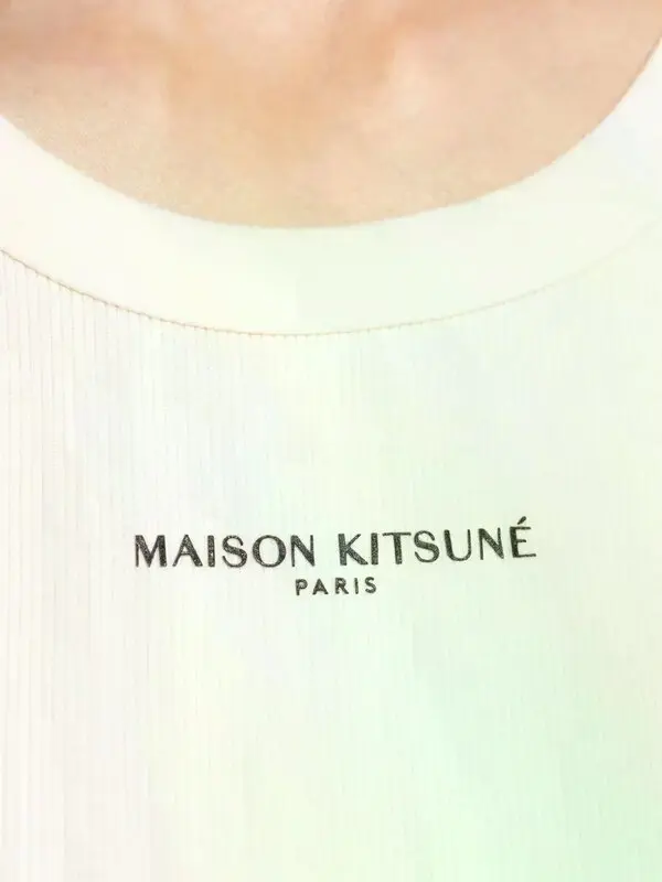 Maison Kitsuné Logo-detail Tank Top - Neutrals