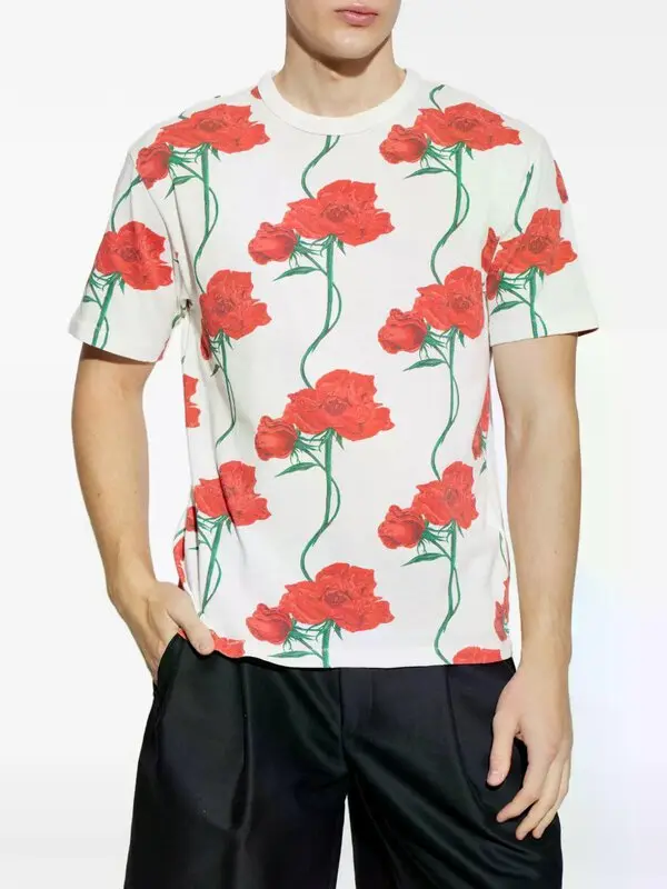 Kenzo Floral Print T-shirt - White