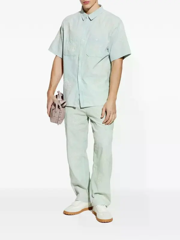 Kenzo Embroidered Pocket Shirt - Blue