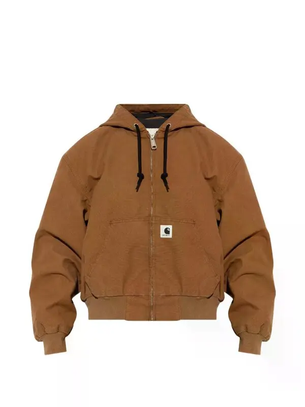 Carhartt Work In Progress Hooded Zip Jacket - Brown