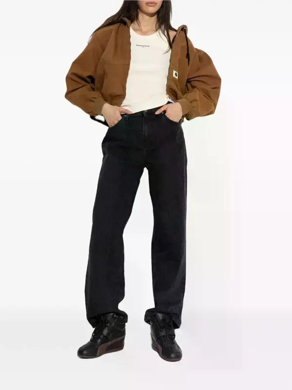 Carhartt Work In Progress Hooded Zip Jacket - Brown