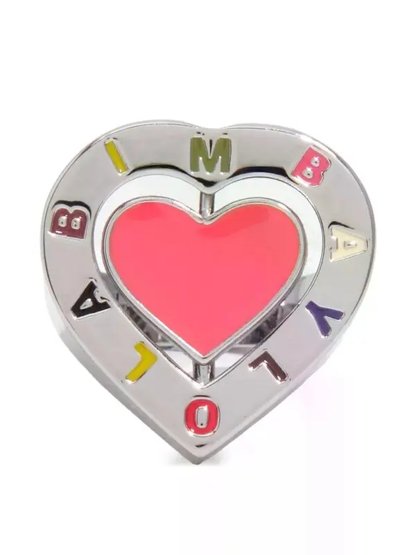 Bimba Y Lola Heart Brass Ring - Silver