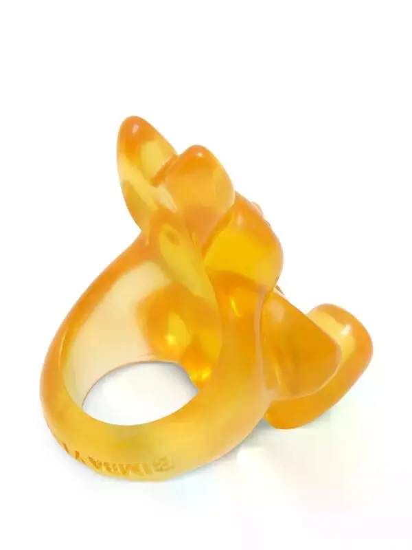 Bimba Y Lola Rabbit Engraved-logo Ring