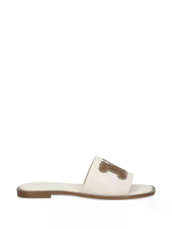 Max Mara Logo-appliqué Cotton Sandals