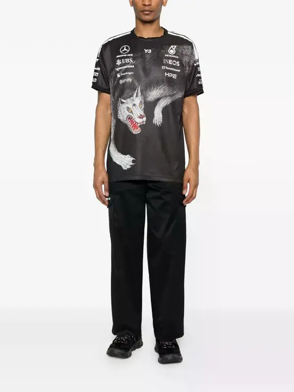 Y3 X Mercedes-amg Petronas F1 Graphic Print T-shirt