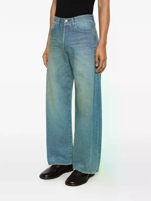 SSSTEIN Deformation Cotton Jeans
