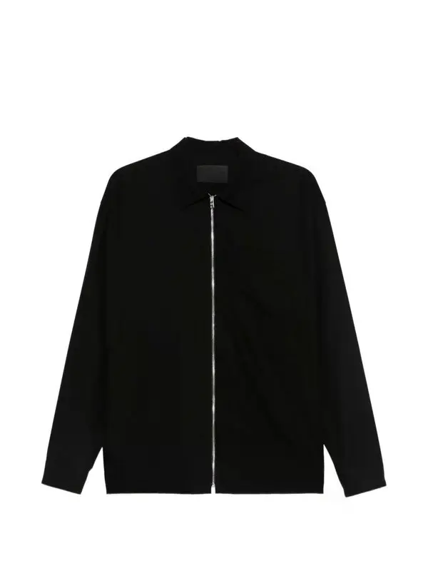 Prada Zip Cotton Overshirt - Black
