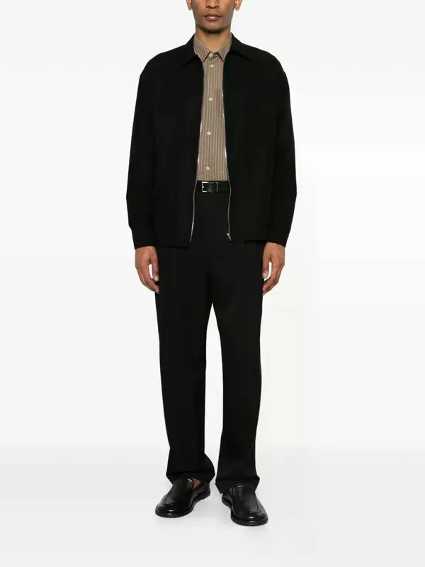 Prada Zip Cotton Overshirt - Black