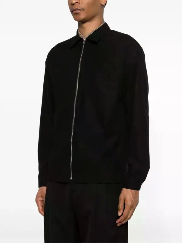 Prada Zip Cotton Overshirt - Black