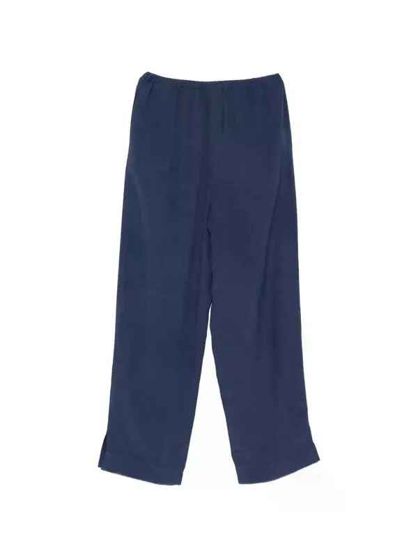 Emporio Armani Elasticated-waistband Trousers - Blue