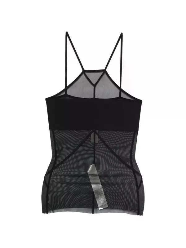 Rick Owens Sl Combo Sheer Top - Black