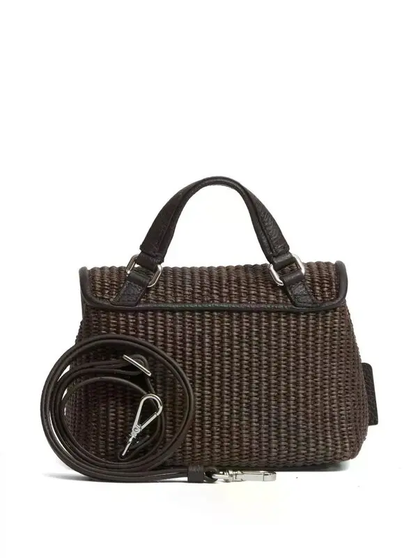 ZANELLATO Mini Postina Woven Tote Bag - Brown
