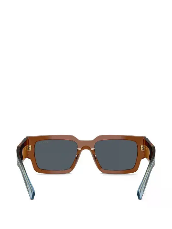 Prada Triangle-logo Rectangle-frame Sunglasses