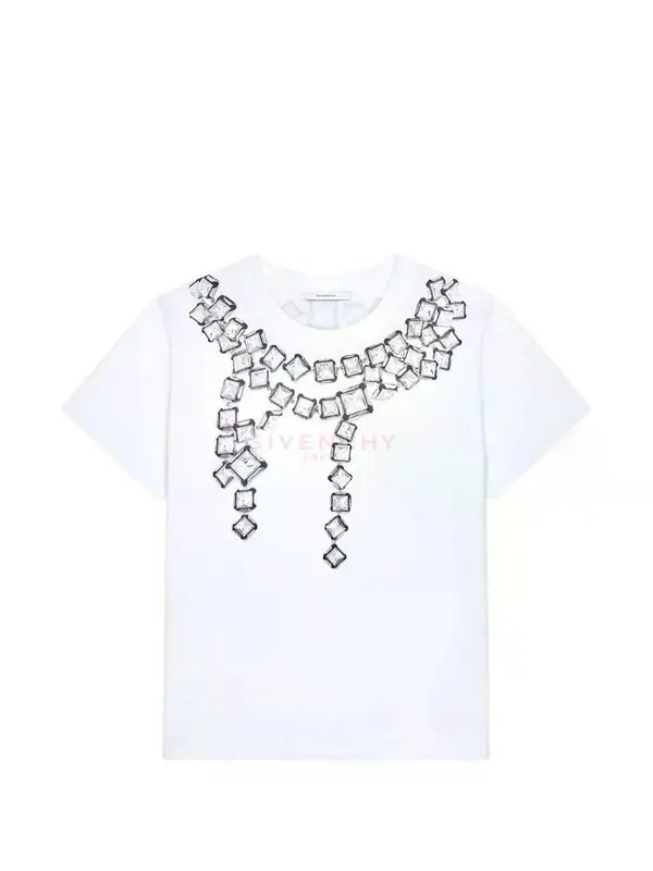 Givenchy Crystals-print T-shirt - White