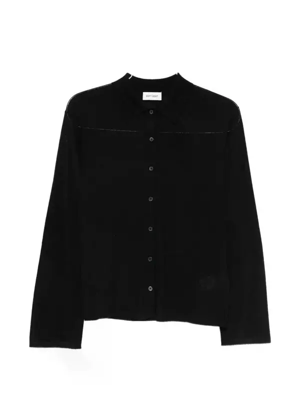 Soft Goat Featherlight Cardigan - Black