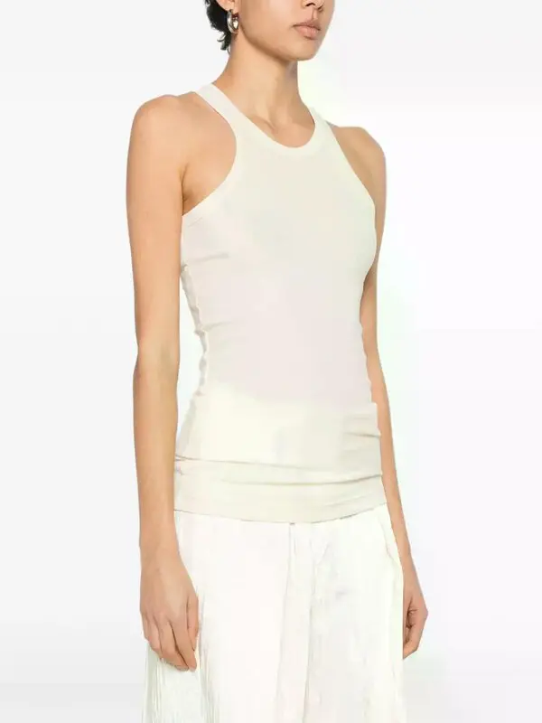 Sportmax Ribbed Tank Top - Yellow