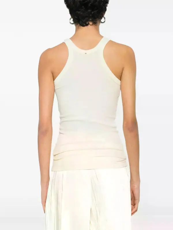 Sportmax Ribbed Tank Top - Yellow