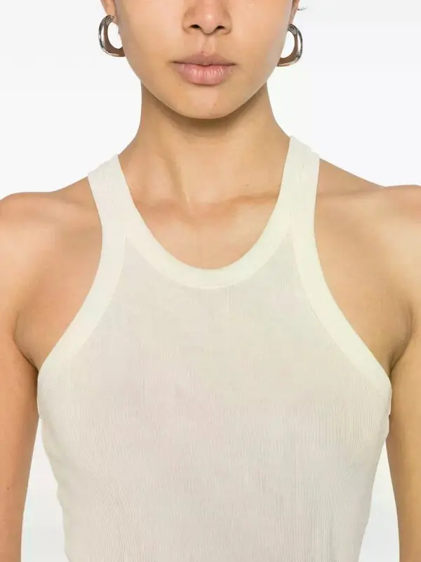 Sportmax Ribbed Tank Top - Yellow