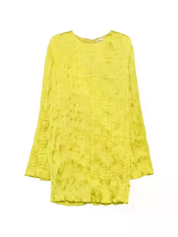 Staud Kona Textured Mini Dress - Green