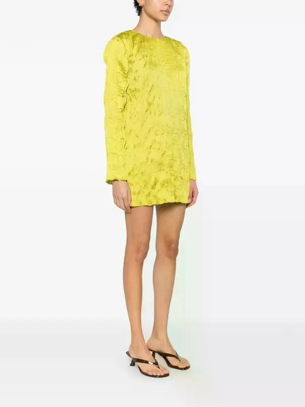 Staud Kona Textured Mini Dress - Green