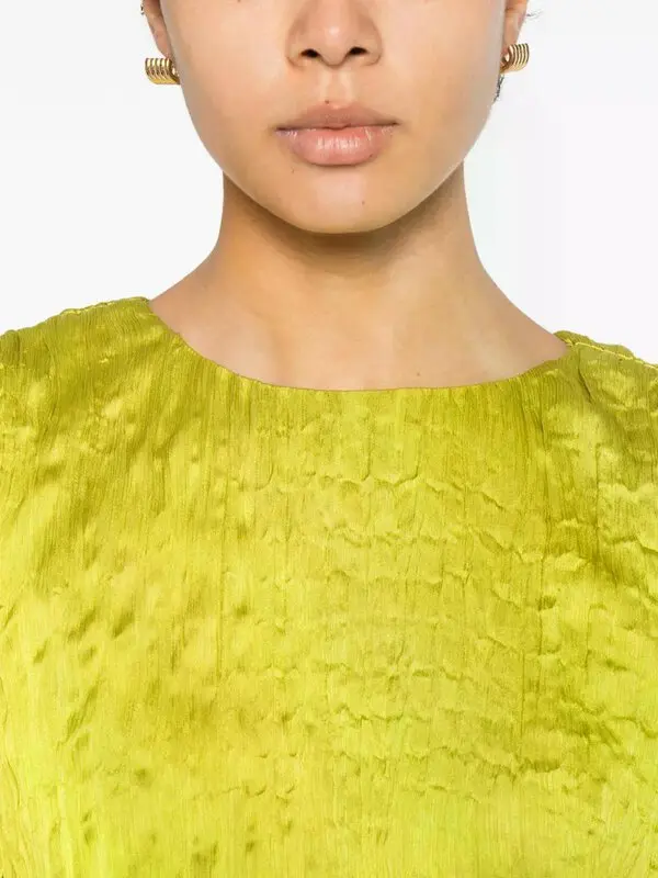 Staud Kona Textured Mini Dress - Green