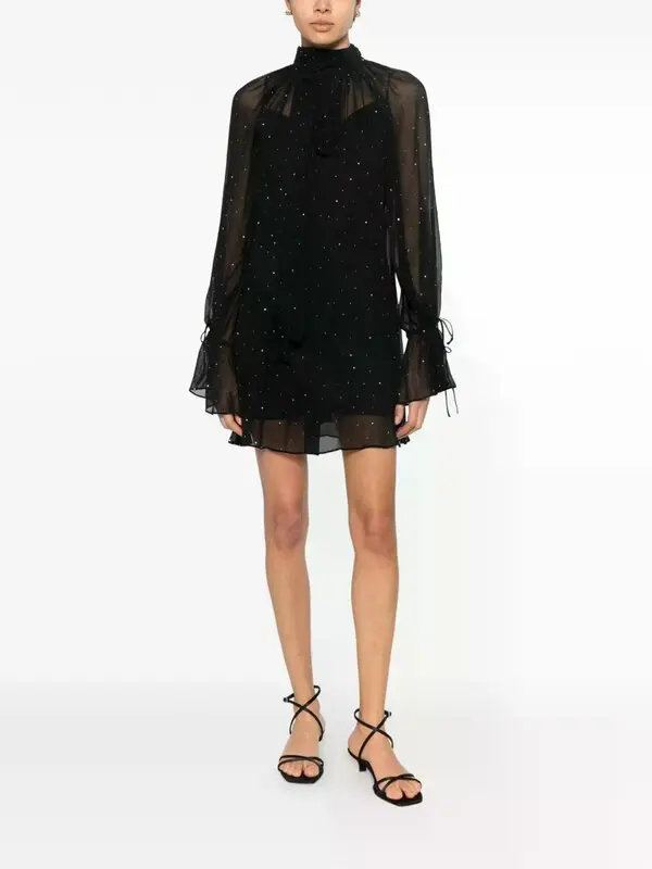 Staud Roux Tie Mini Dress