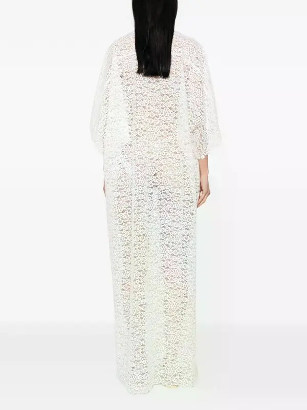 Ermanno Scervino Lace V-neck Dress - White