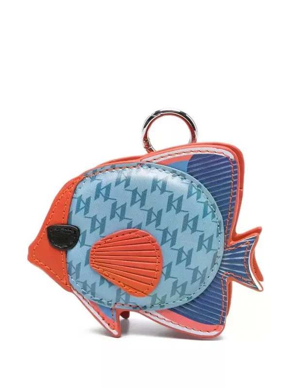 Karl Lagerfeld Ikon Fish Coin Purse - Blue