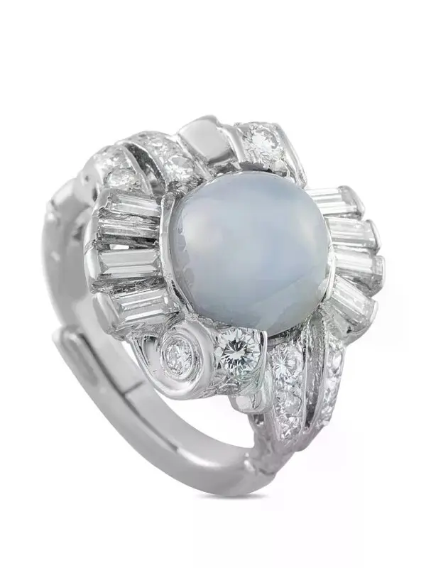 LB EXCLUSIVE Sapphire And Diamond Ring - Silver