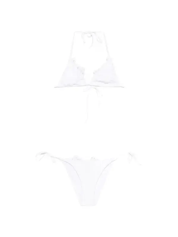 Ermanno Scervino Lace-tie Bikini - White