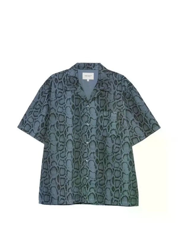 Carhartt Work In Progress Patterned Shirt - Blue