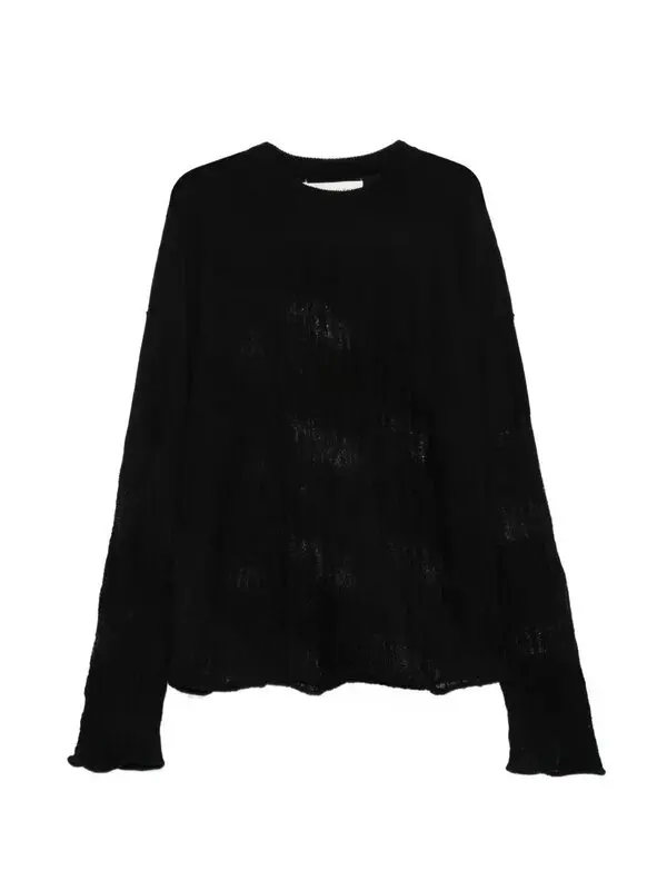 Isabel Benenato Textured Crew-neck Sweater