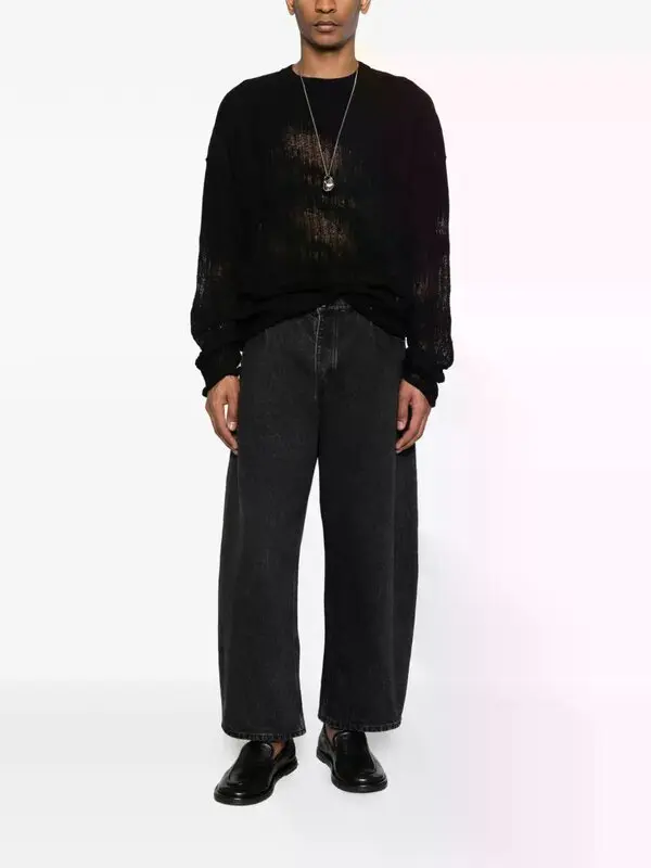 Isabel Benenato Textured Crew-neck Sweater
