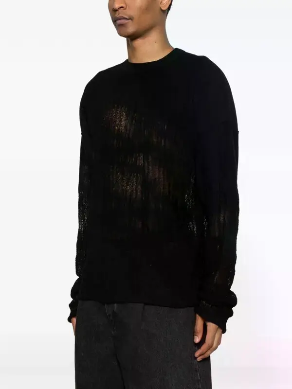 Isabel Benenato Textured Crew-neck Sweater