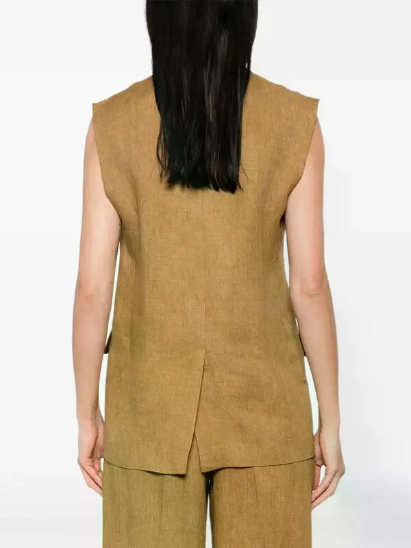 Max Mara Double-breasted Sleeveless Gilet