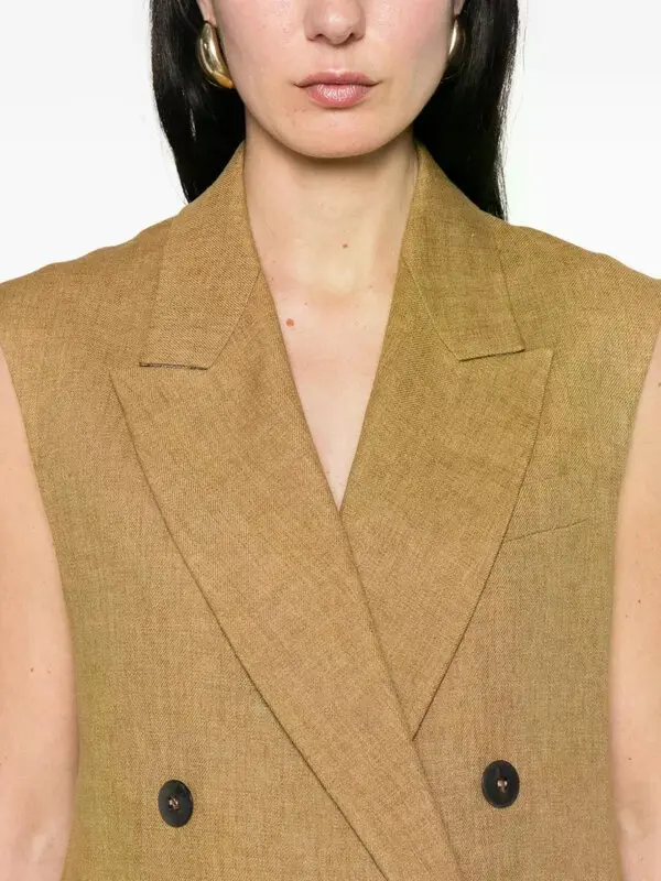 Max Mara Double-breasted Sleeveless Gilet