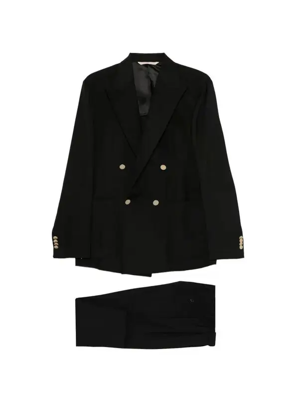 BRIGLIA 1949 Double-breasted Suit - Black